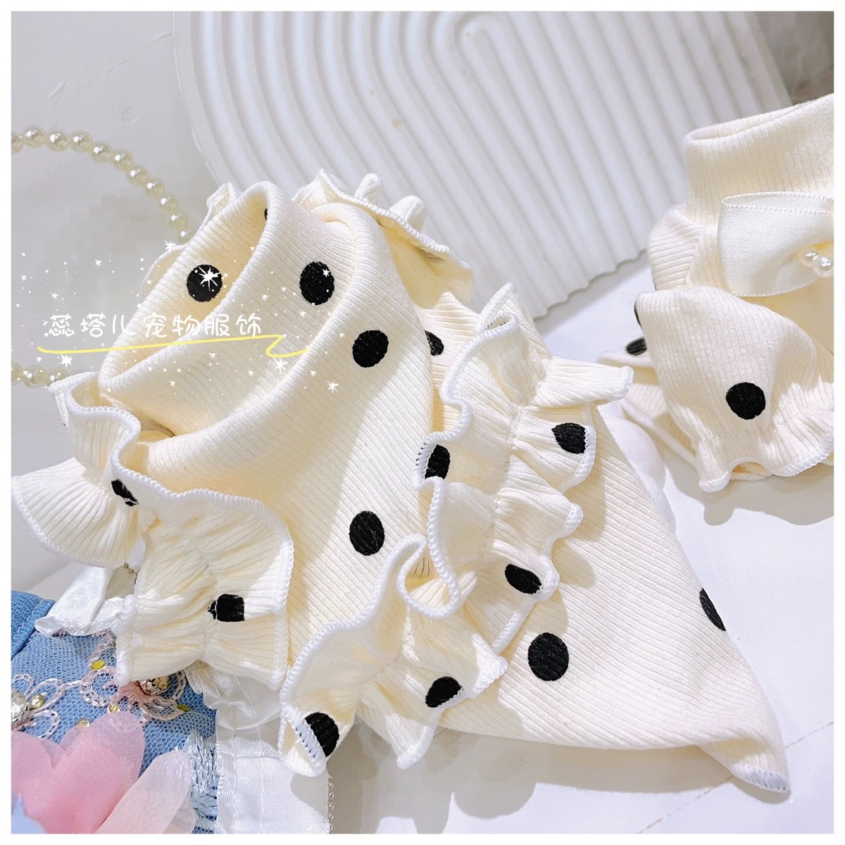 【取寄商品】cocoLily. select, dot frill pet wear | strawberry by cocoLily.