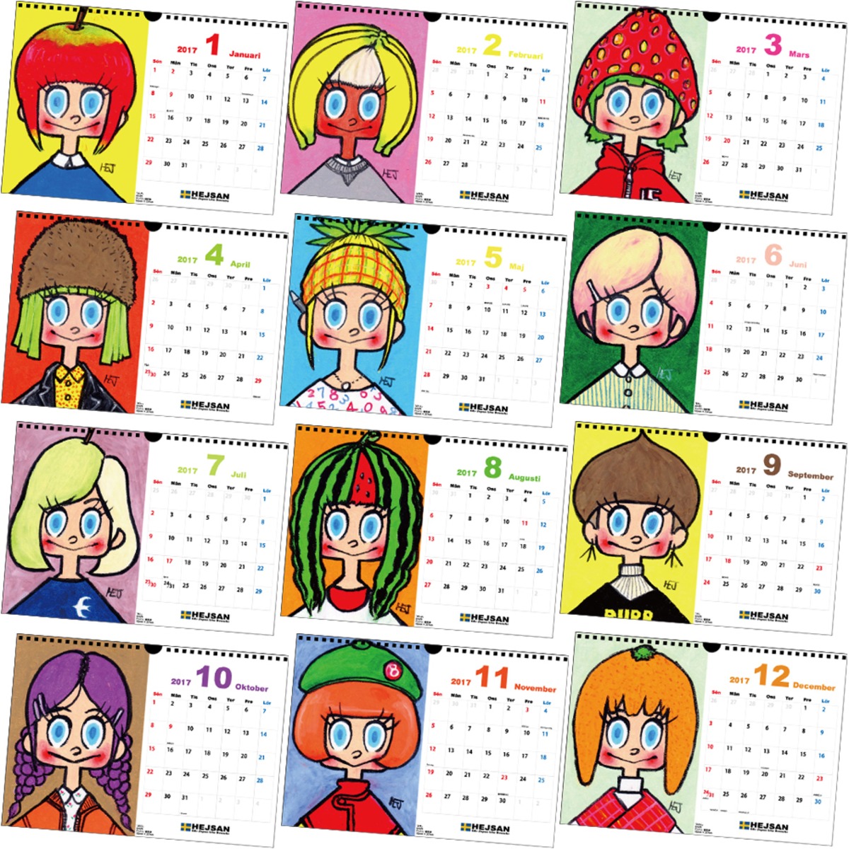 HEJSAN CALENDAR 2017 | HEJSAN