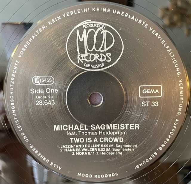 MICHAEL SAGMEISTER "TWO IS A CROWD" LP | EAD RECORD