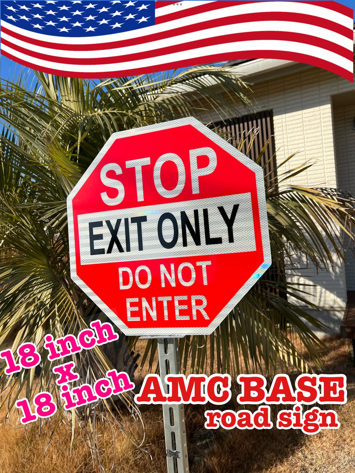 18inch STOP EXIT ONLY | amcdesign