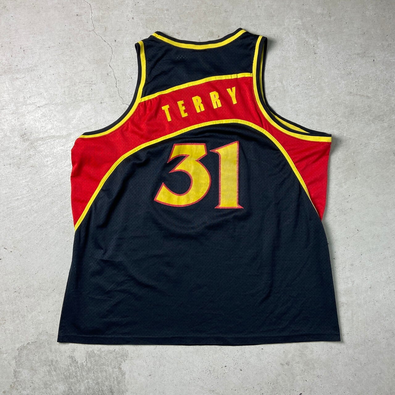 00年代 NIKE TEAM ナイキ チーム Atlanta Hawks ジェイソン・テリー メッシュゲームシャツ メンズ4XL 古着 NBA ...