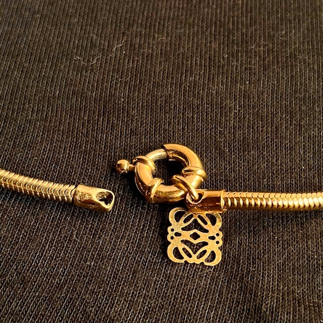 LOEWE "Snake Chain" Metal Necklace -Gold Color- | CARBOOTS