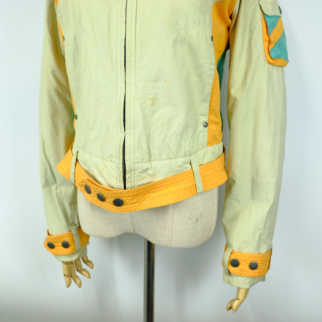 DIESEL early 2000s Multi Color Nylon Riders Jacket | vintageano