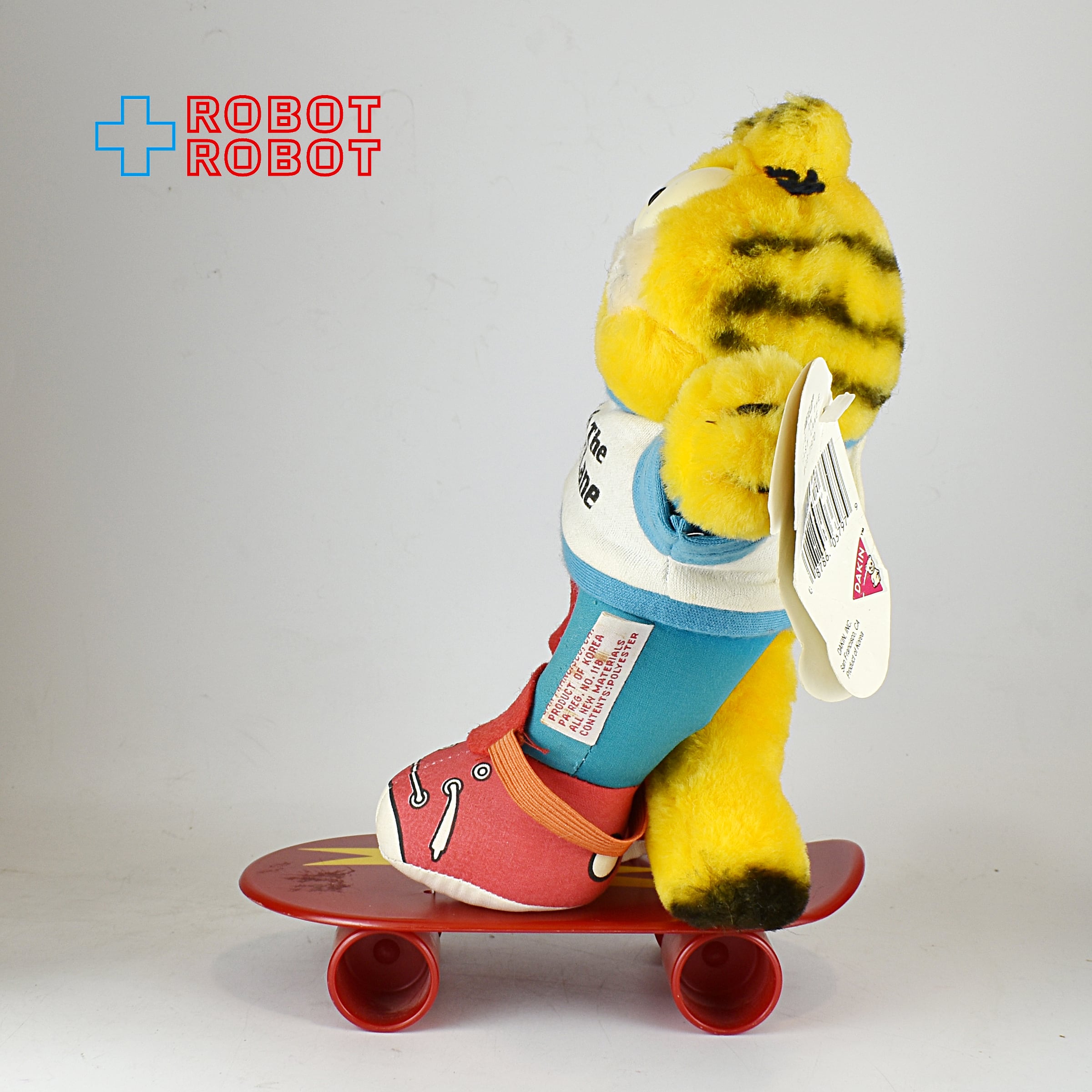 Dakin ガーフィールド スケートボード ぬいぐるみ人形 1981 紙タグ付 | ROBOTROBOT