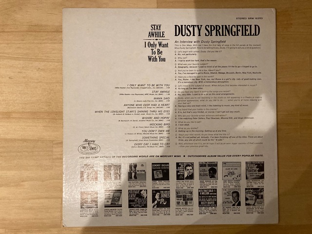 DUSTY SPRINGFIELD / Stay awhile | sixteen records (シックスティーンレコード)