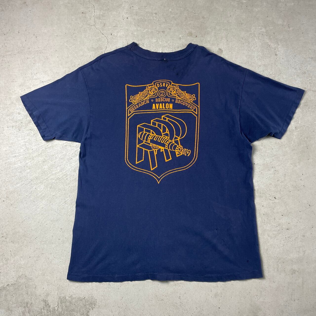 USA製 90年代 DEEP SUBMERGENCE UNIT プリントTシャツ メンズXL 古着 90s ヴィンテージ ビンテージ シングル ...