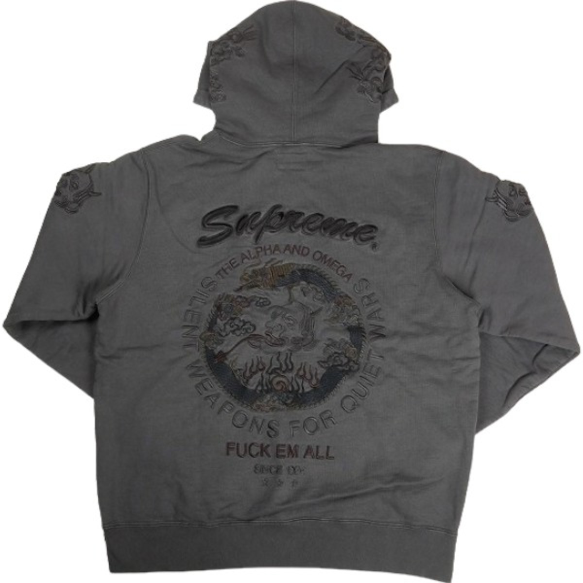 Size【M】 SUPREME シュプリーム 20SS Dragon Overdyed Hooded Sweatshirt Black ...