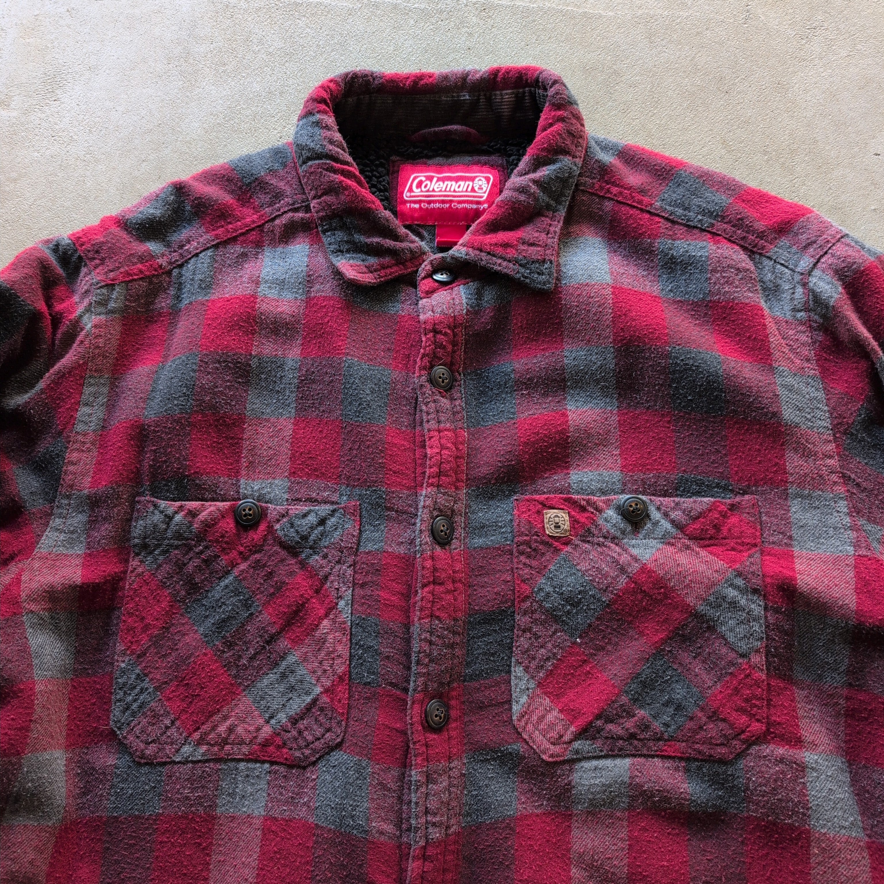 "Coleman Red Color Flannel Shirt Jacket" | NER ネル 下北沢 古着屋 vintage junk ...