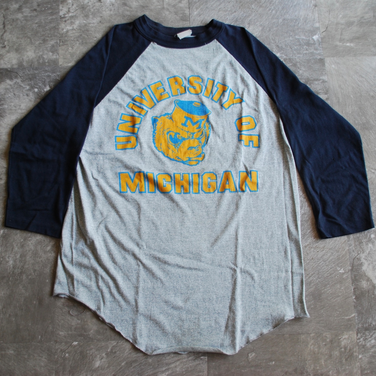 70s~ university of Michigan raglansleeve T-shirt | Oruri vintage store
