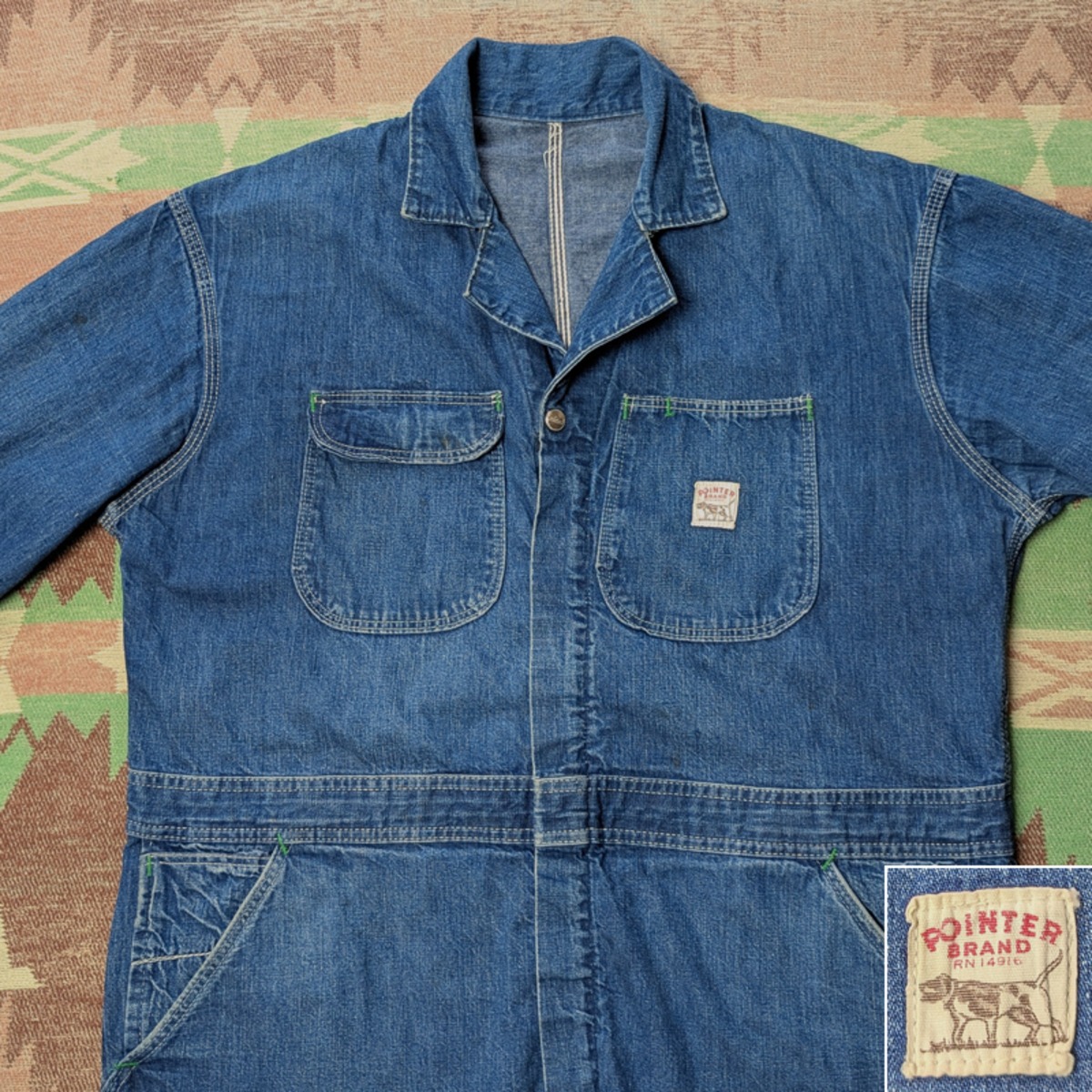70s POINTER BRAND Denim Coveralls | Wonder Wear ヴィンテージ古着ネットショップ
