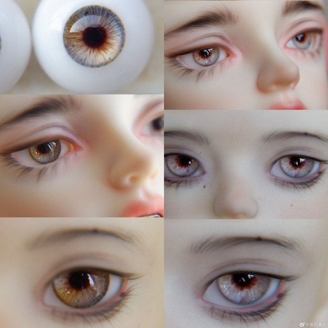 乱来 BJD眼 bjd/dd/mdd リアルアイ ドール アイ 1/3 1/4 1/6 1/8 DOLL EYE 眼珠 SD DD MDD MSD KUMAKO YOSD 幼SD オビツ11 ...