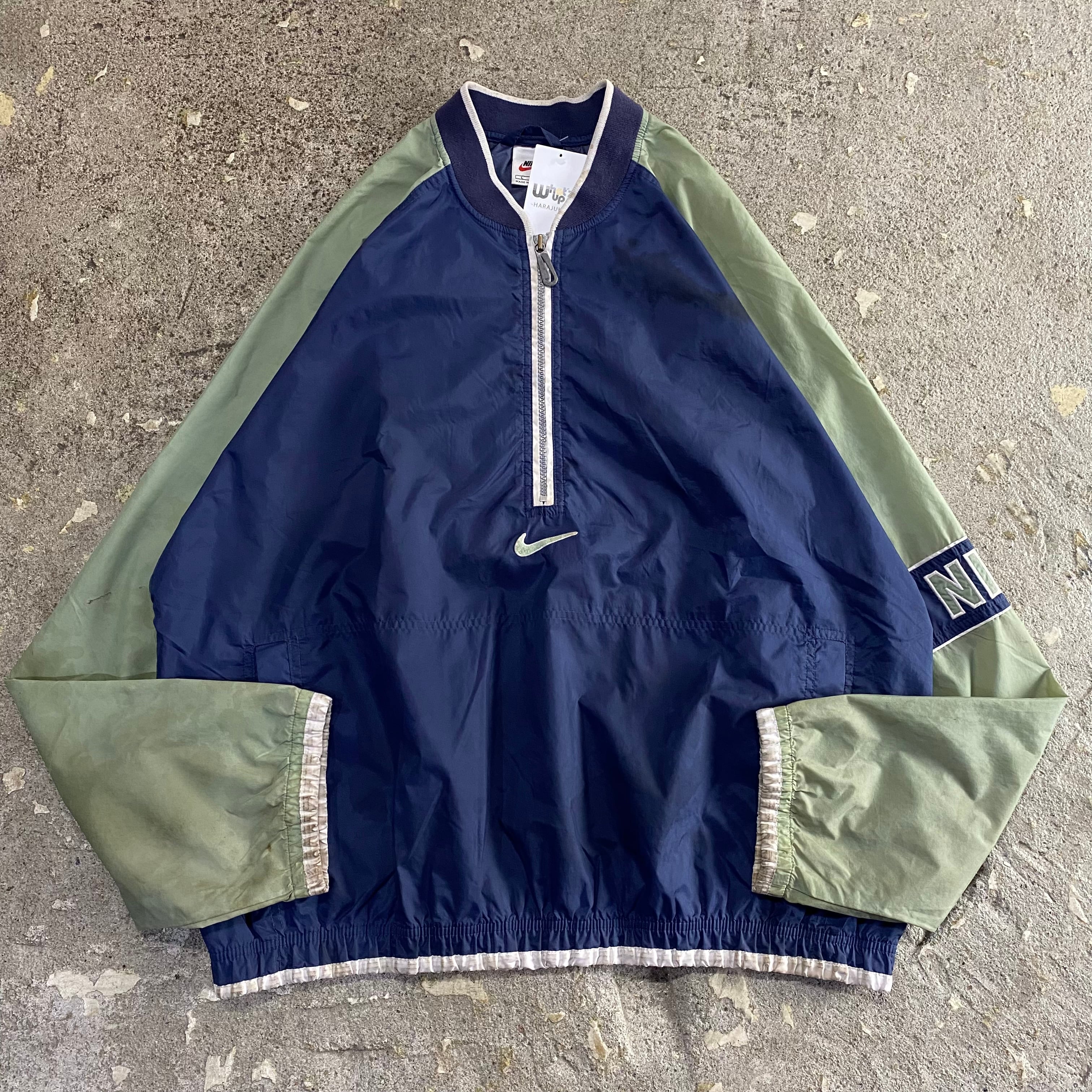 90s NIKE nylon half zip pullover | What’z up
