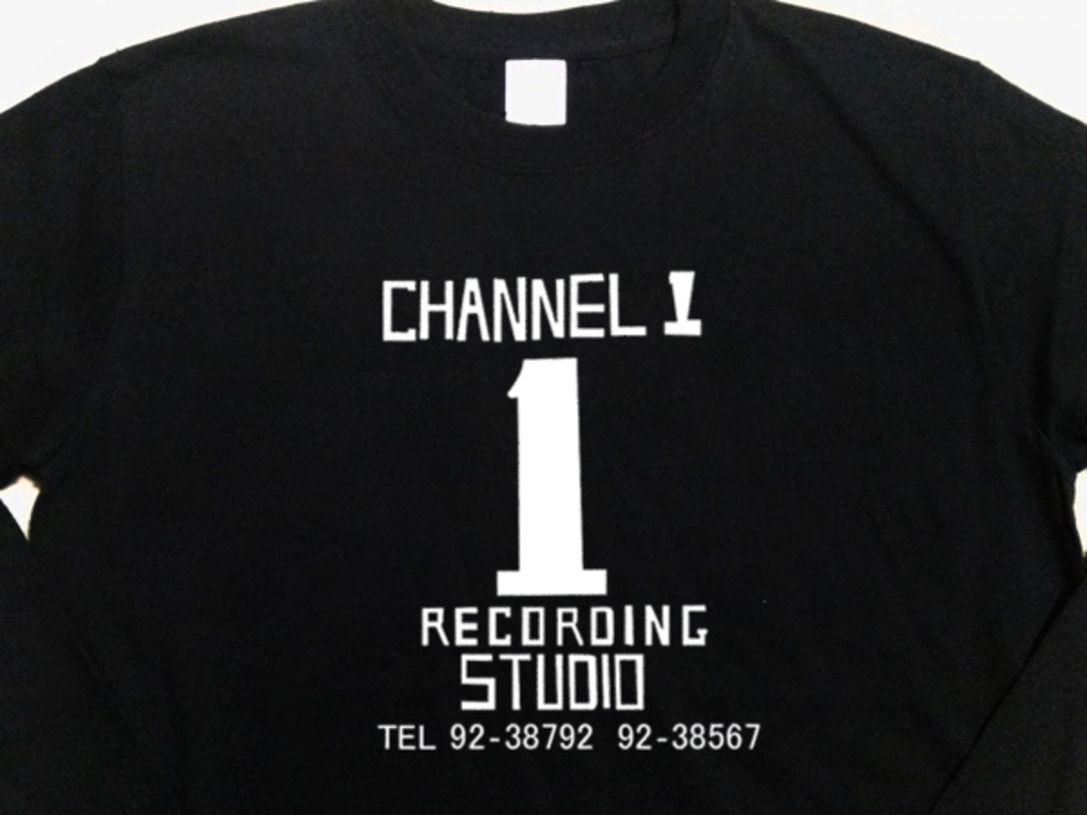 Channel One Studios チャンネル1 長袖 黒色 Tシャツ 選べる3サイズ M,L,XL 送料無料 | ネコのコネ