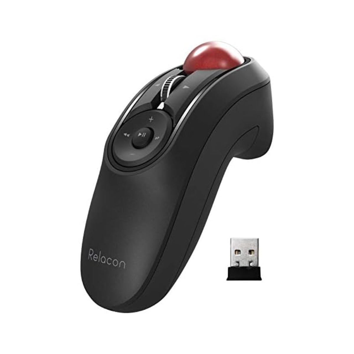 エレコム マウス ワイヤレス (レシーバー付属) トラックボール ハンディタイプ Relacon メディアコントロールボタン搭載 静音 ブラック M-RT1DRBK | TREND ...
