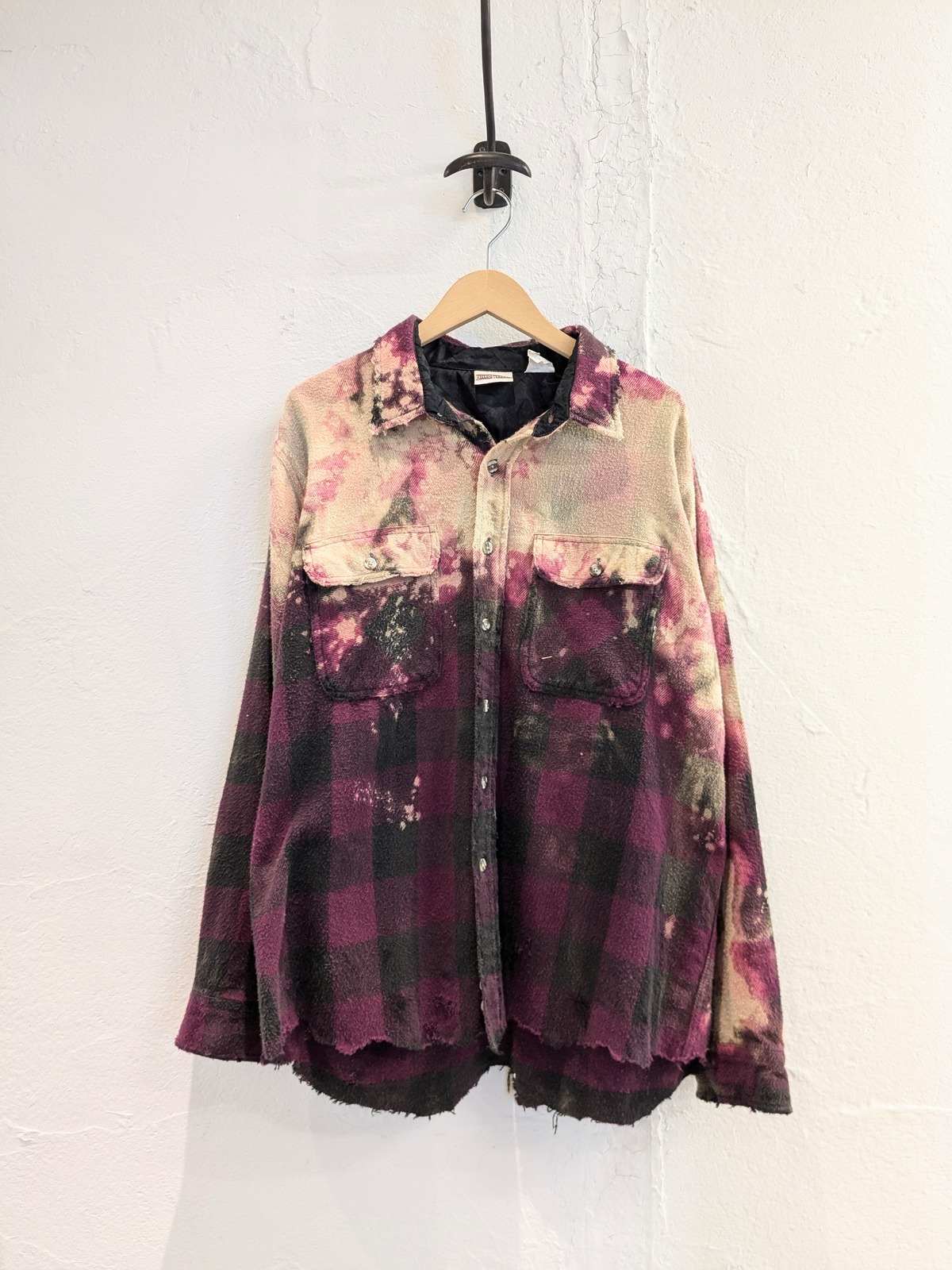 Fade Damage Boro Design Check Heavy Flannel Shirt ⑧ | tokiclothing
