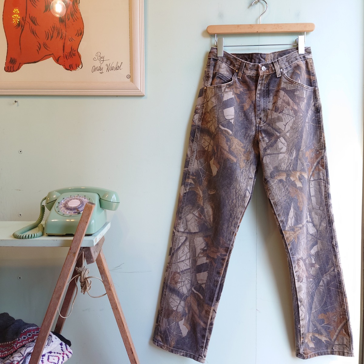Wrangler progear ハンティングボトム リアルツリーカモ ストレート 90s w30 | MANULBOY