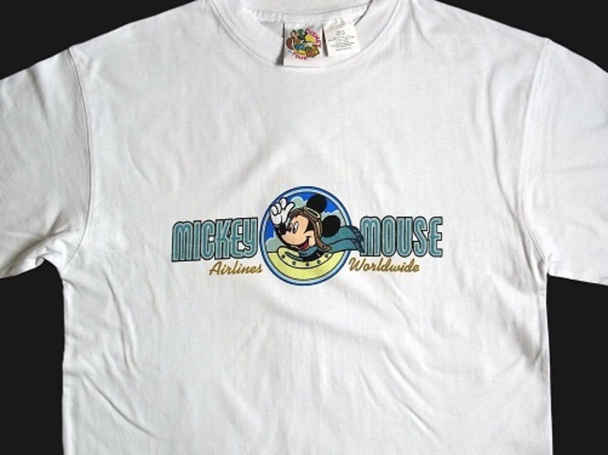00's MICKEY MOUSE AIR LINES ミッキーマウス ディズニー Tシャツ | CYCLONE