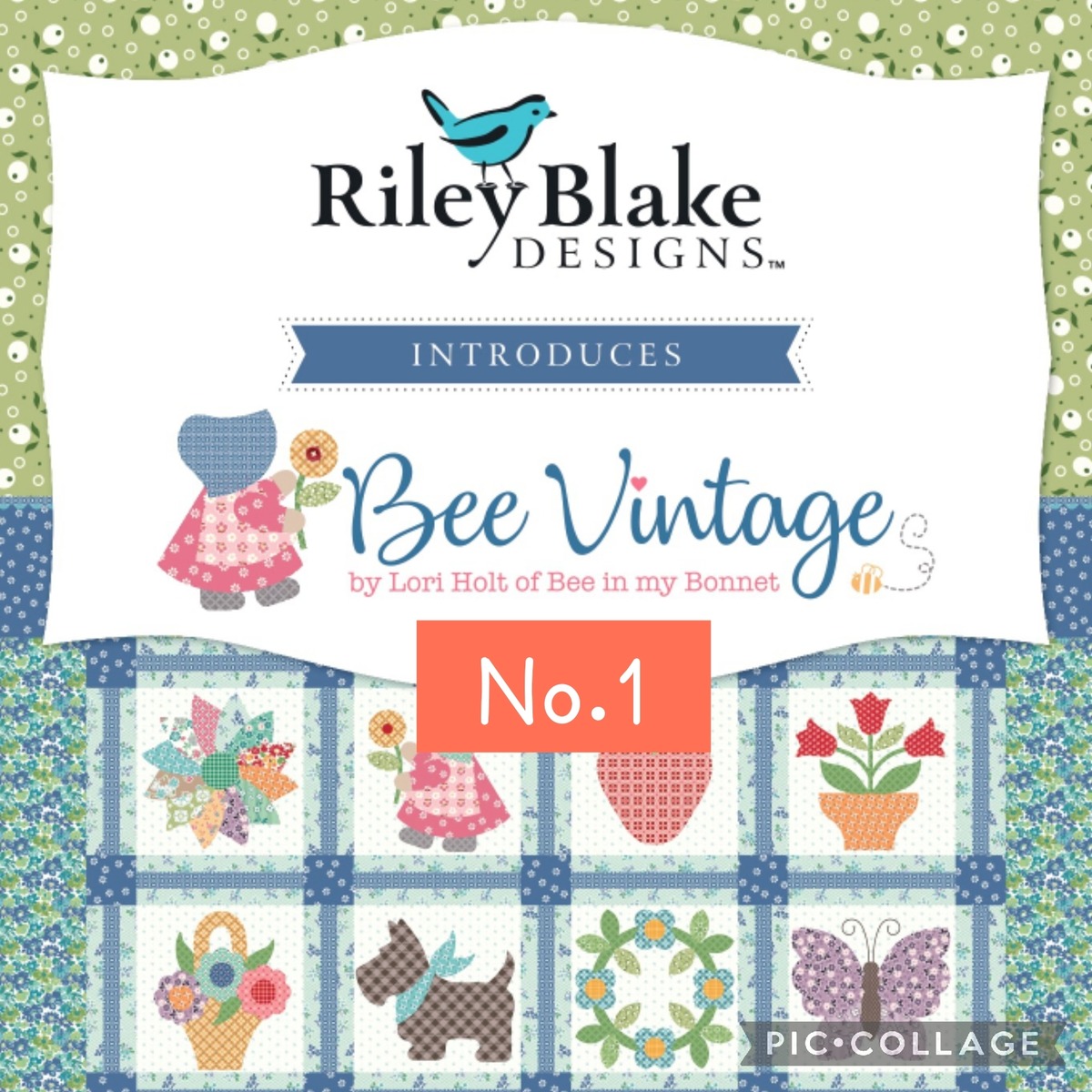 カットクロス Bee Vintage No.1 1～14 | junequilt