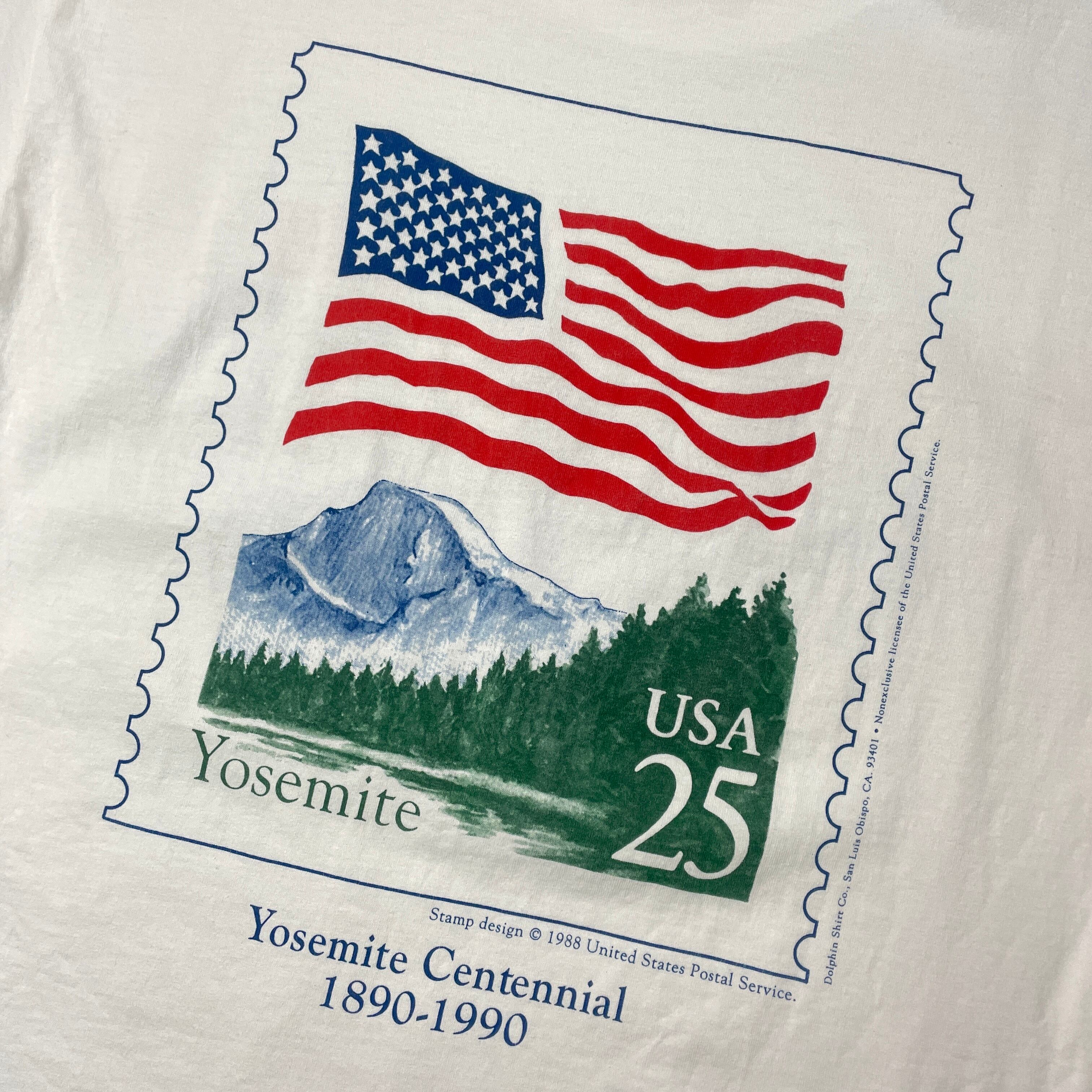 00年代 YOSEMITE CENTENNIAL スタンプ アート バックプリントTシャツ メンズL 古着 00s ヴィンテージ ビンテージ ...