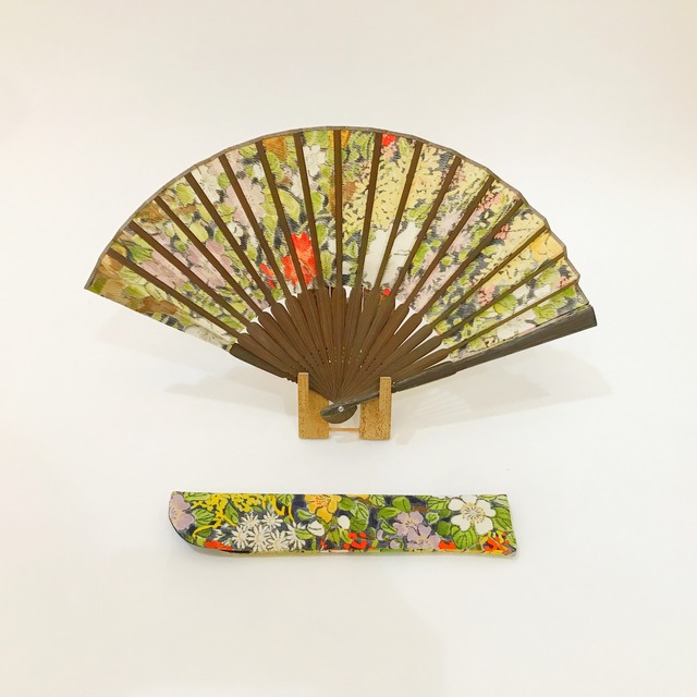 Kimono Fan (Sensu) created by upcycling Japanese Vintage Silk Kimono ...