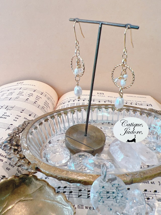 Pearl × Crystal 【pierce】 | Catique, j´adore,
