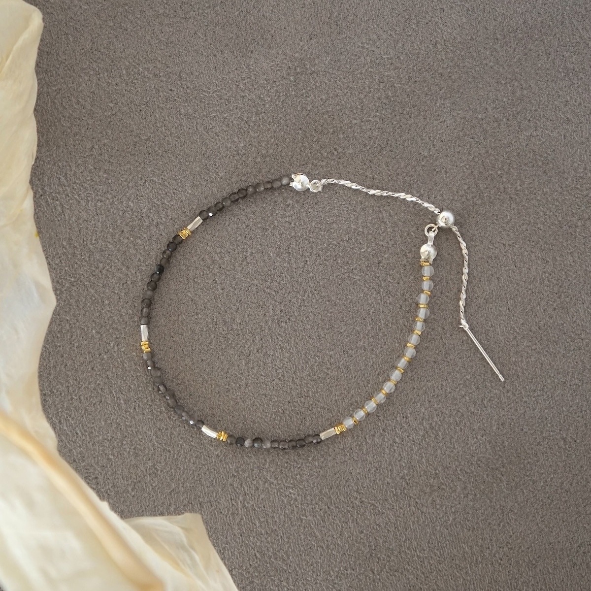 "gem stone" beaded bracelet | MBL-38B | KINARIYA