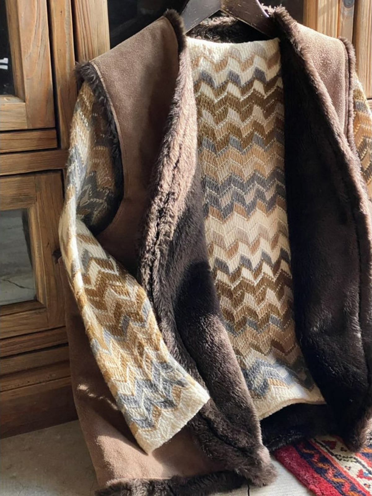 jagged design knitted sweater〈sn231225〉 | tsumugu