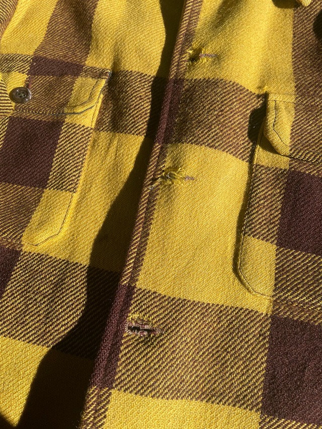 50~60s white stag buffalo check jacket | PARA select&vintage