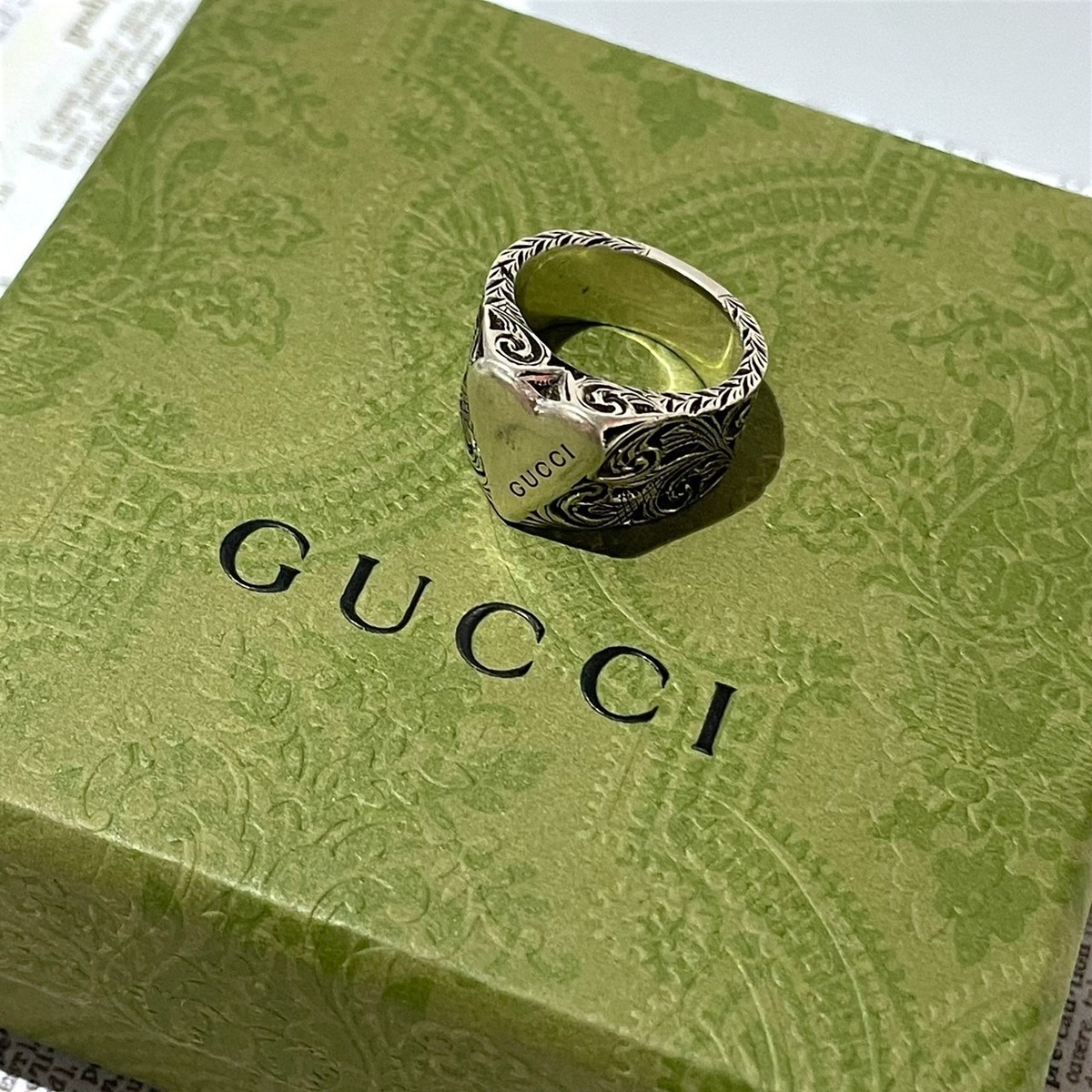 GUCCI Heart design silver 925 ring | USED&VINTAGE Memories