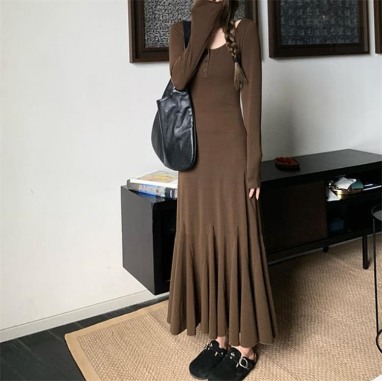 フィッシュテールスカート sweet系 ロングスカート ワンピース