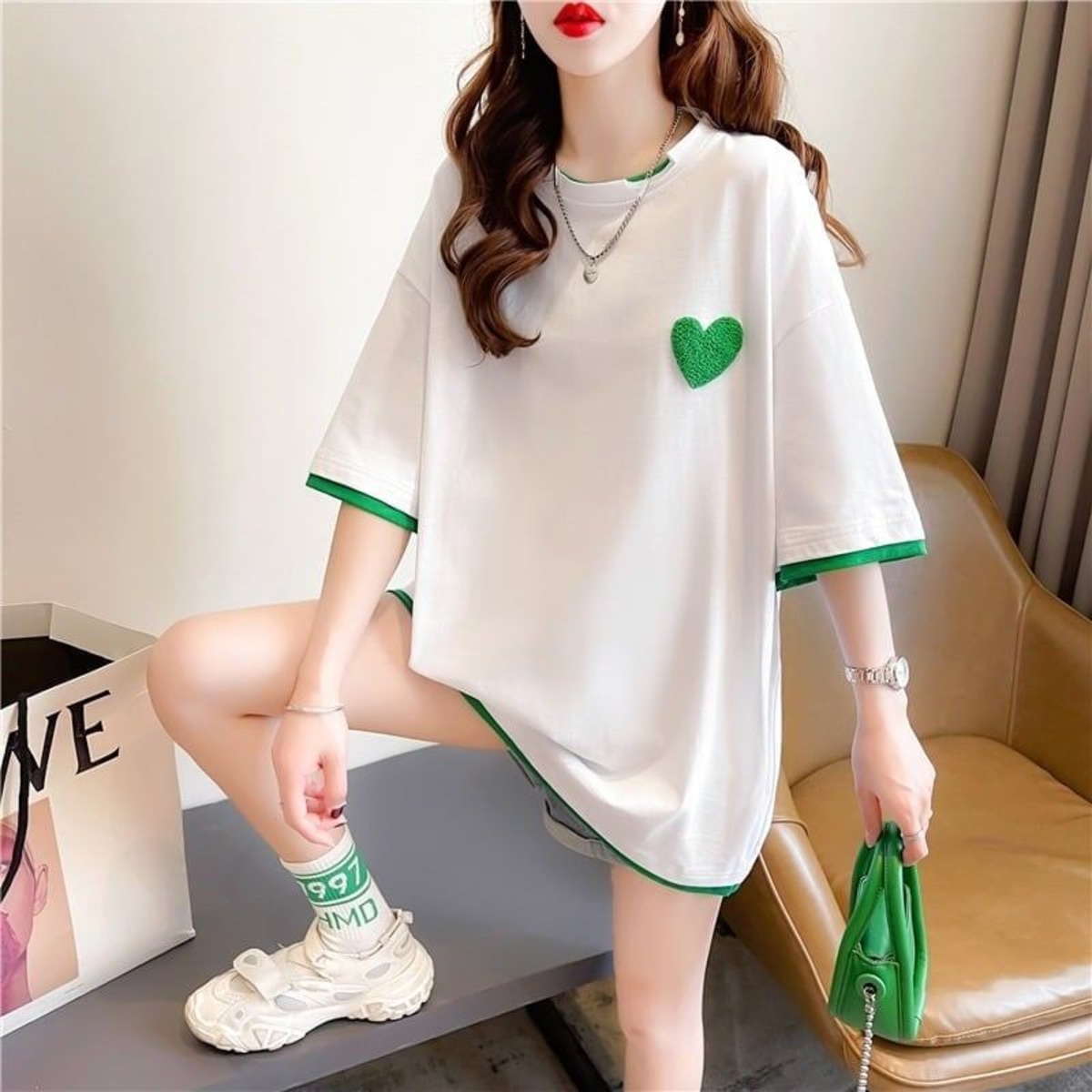 ファッション 3色選択可 シンプル 切り替え Tシャツ カットソー＜S-3070＞ | MOYAMI