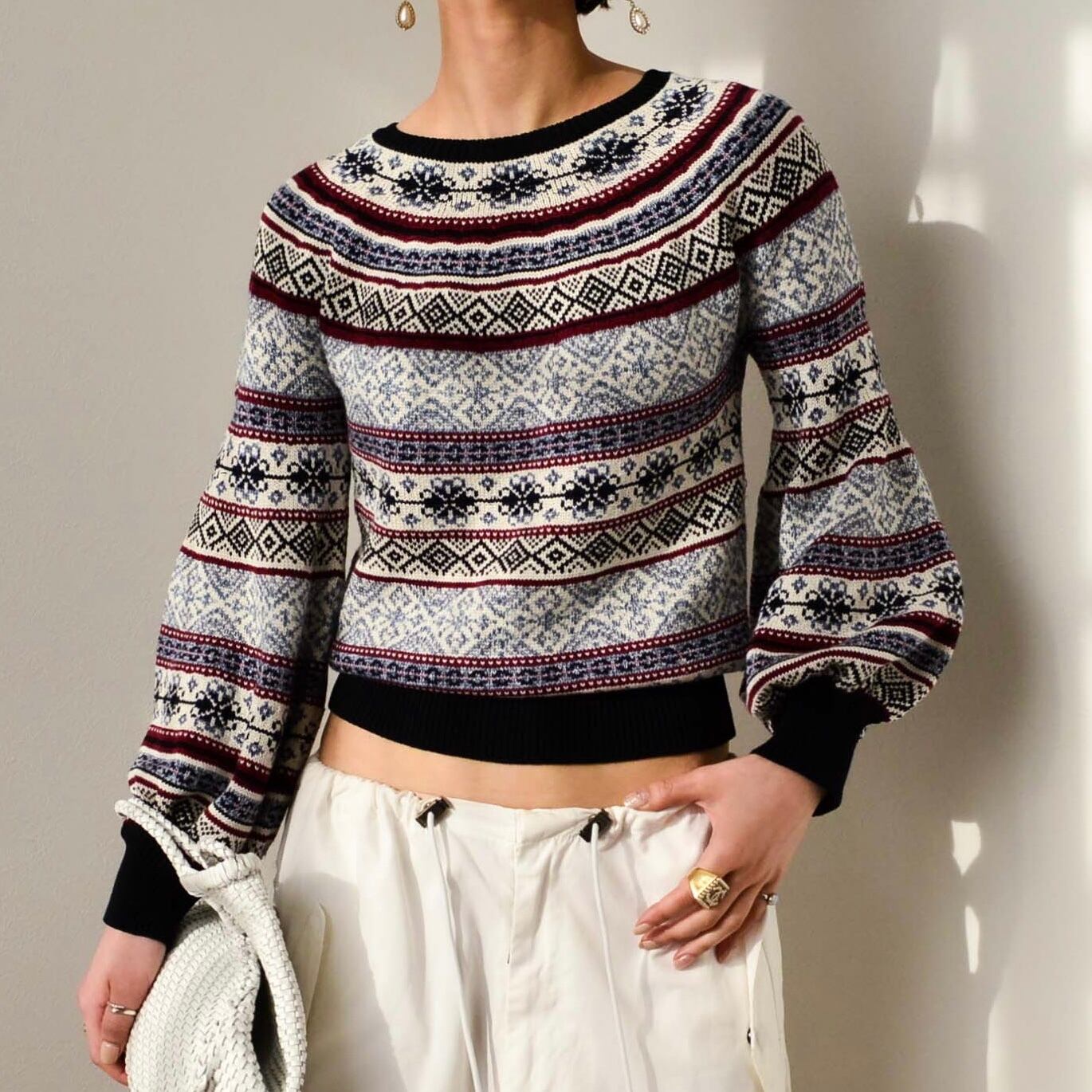 Alexander Mcqueen Poet Sleeve Sweater Pay ID