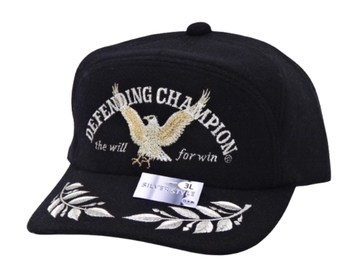 SJDオリジナル【大きいサイズ・3L】DC ワイドキャップ ブラック アポロキャップ 野球帽 帽子 紳士 メンズ 日本製 国産 枚方製 誠実堂 ...