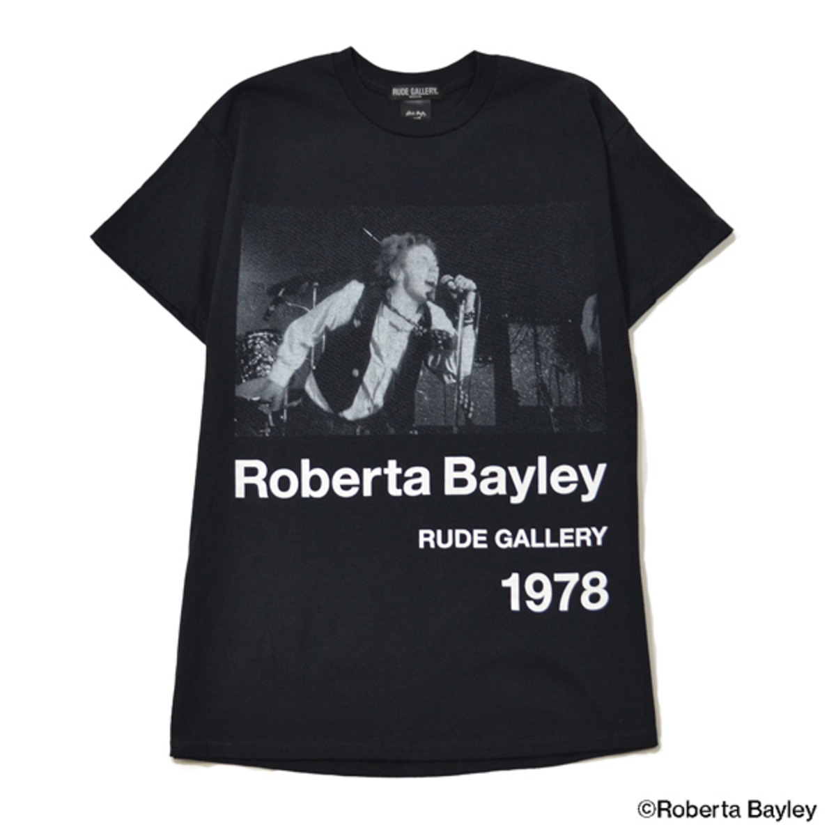 ROBERTA BAYLEY CREW TEE - at WINTERLAND (BLACK) / RUDE GALLERY | CROSS ROAD BLUES