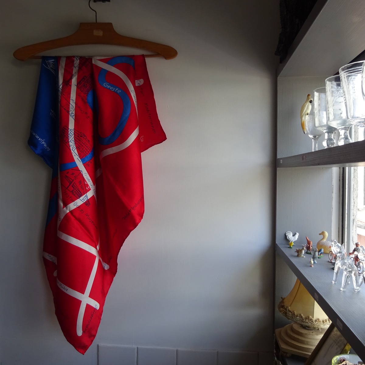 Vintage Souvenir silk scarf German | LoveLetterVintage