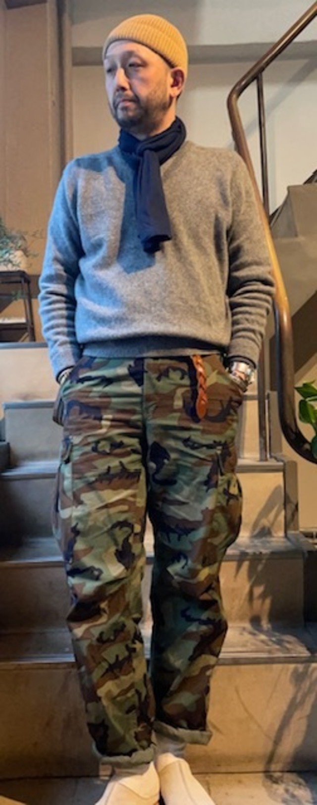 BRETON STRIPE ”COTTON SCARF（SOLID）” | IVY&NAVY ONLINE SHOP