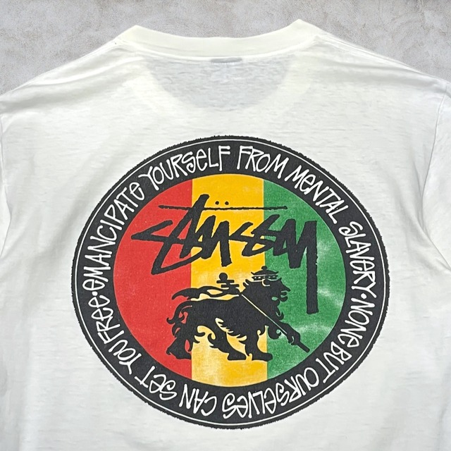 80’s~90’s old stussy Rasta Logo Tee “FEELIN’ IRIE” | curb