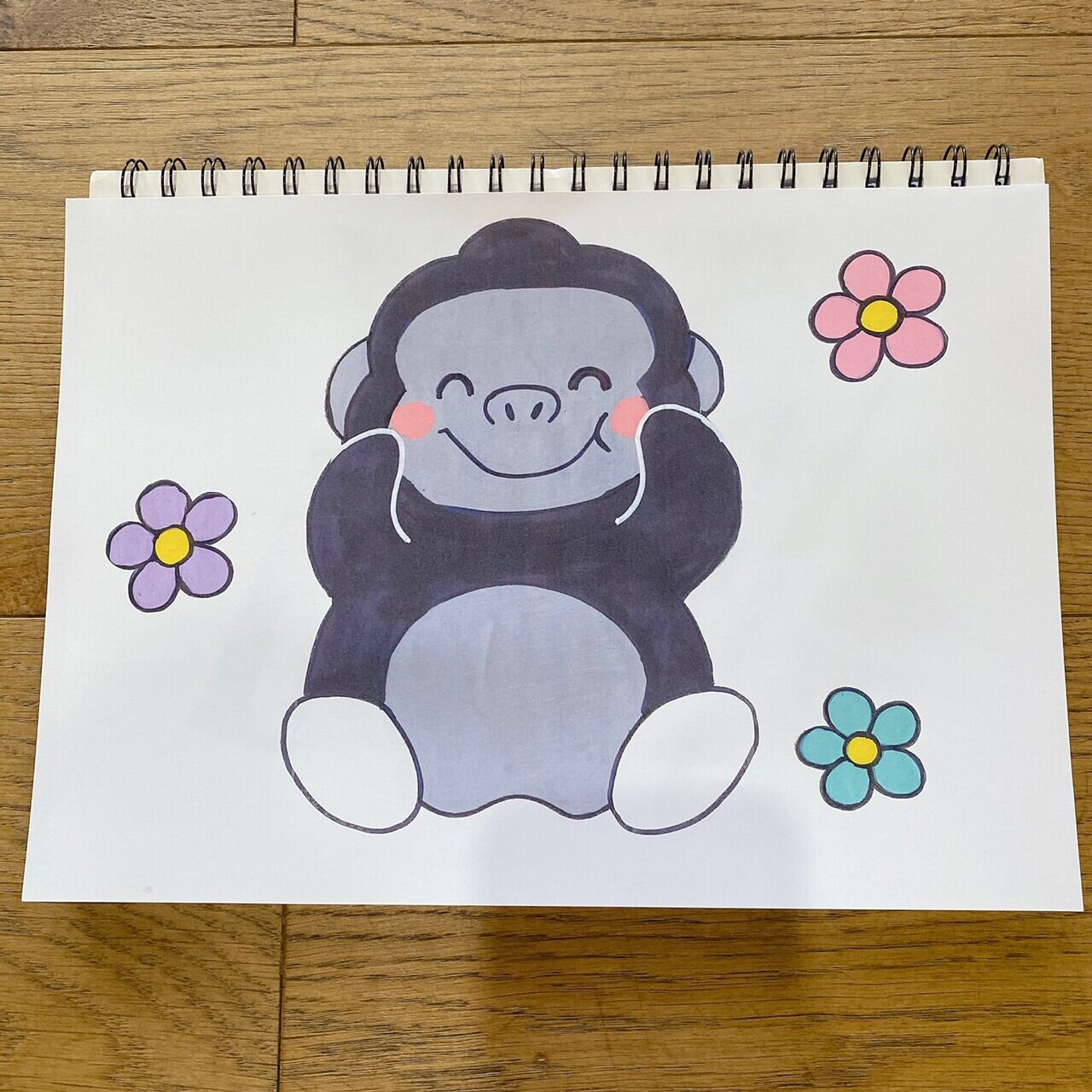 くいしんぼごりら スケッチブックシアター 歌 手遊び | パネルシアター・スケッチブック 保育用品販売 risugumi