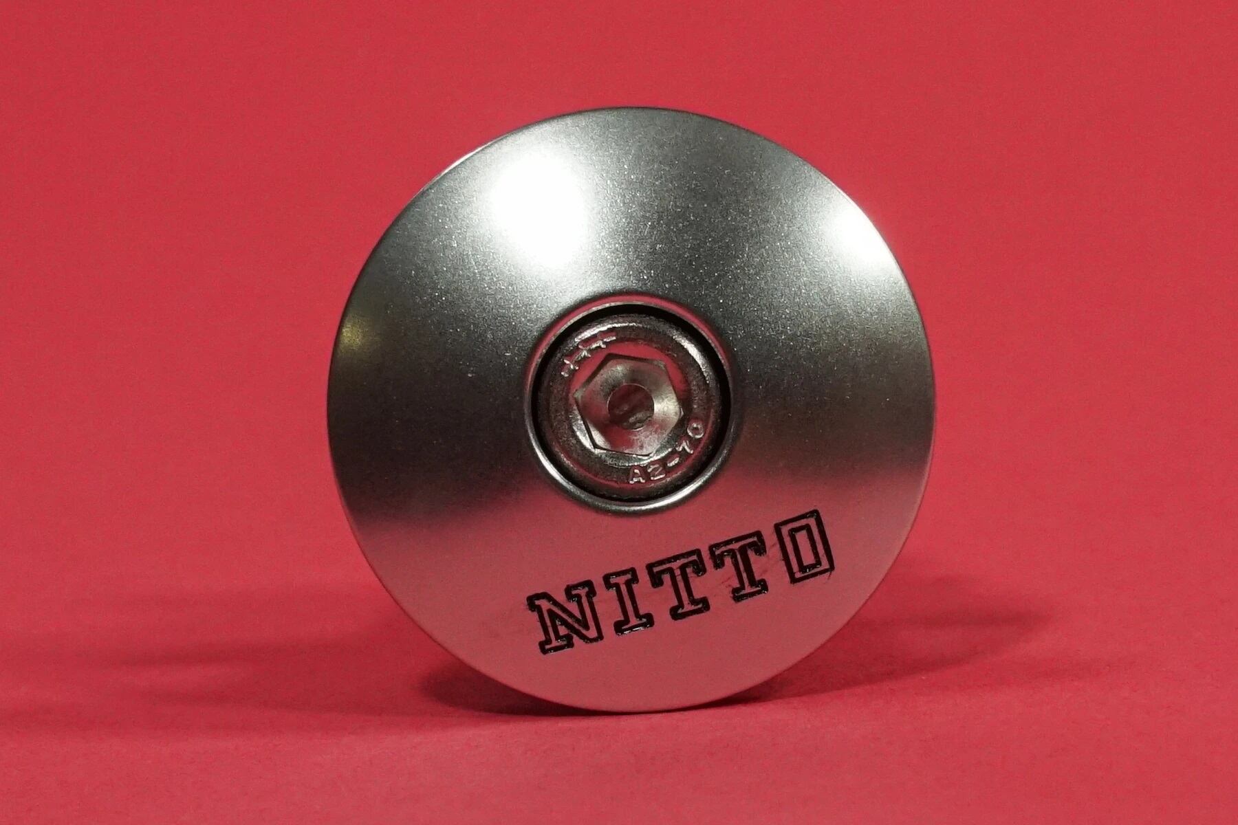 "NITTO" Stem Cap (silver) | Fergie Cycle