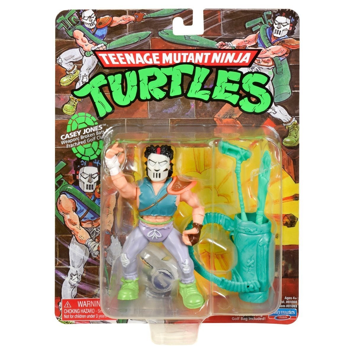 プレイメイツ タートルズ TMNT クラシック・ミュータント #3 ケイシー・ジョーンズ 4インチ アクションフィギュア 未開封 | ROBOTROBOT