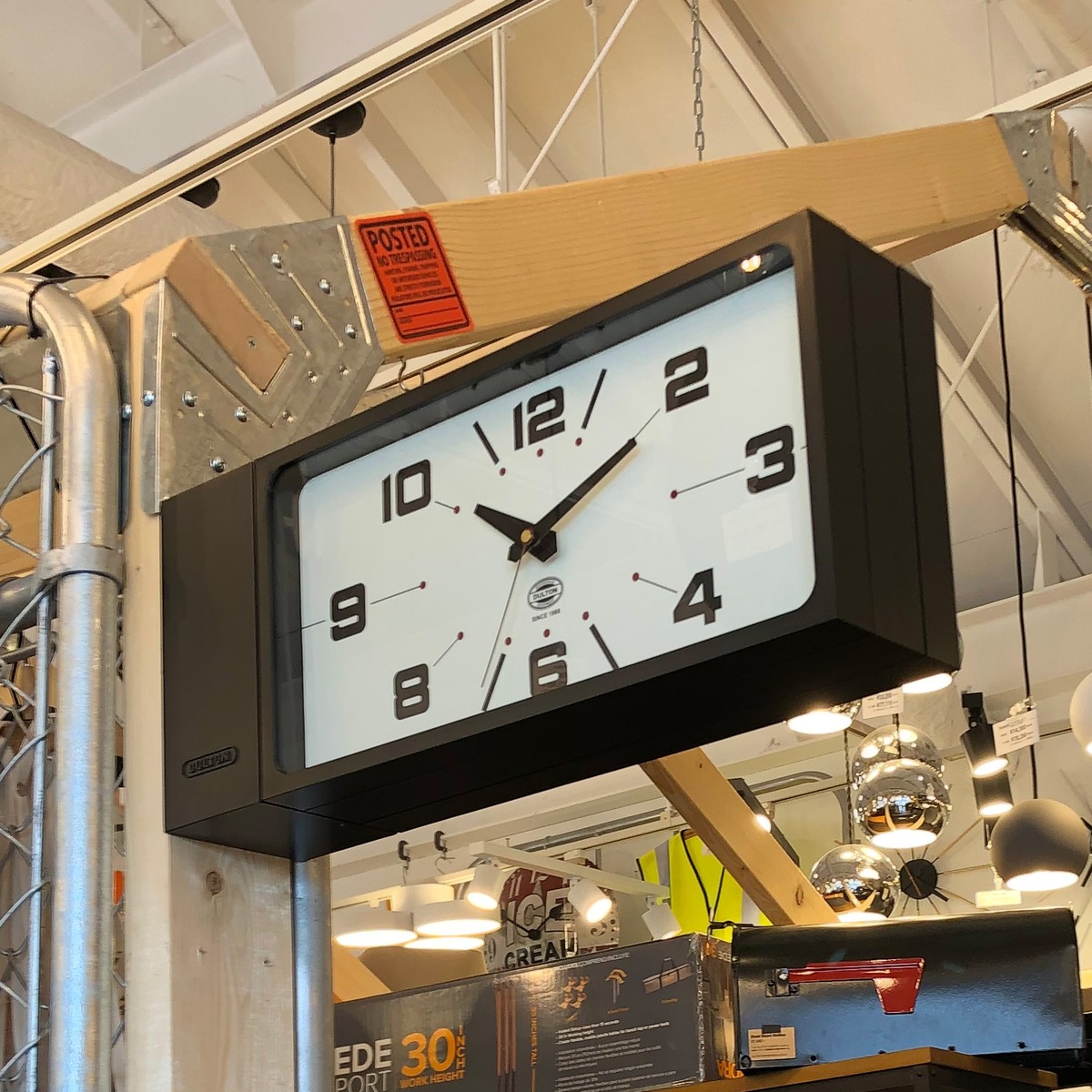 DOUBLE FACES WALL CLOCK【Rectangle】 | Transit. JAMESYAMA-TERRACE