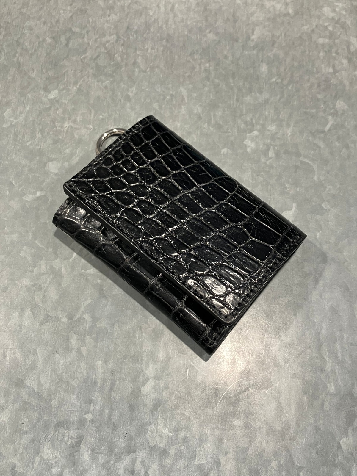BACKLASH crocodile 3fold mini wallet【外側パスケース無しVer】 | MEN’S SELECTION
