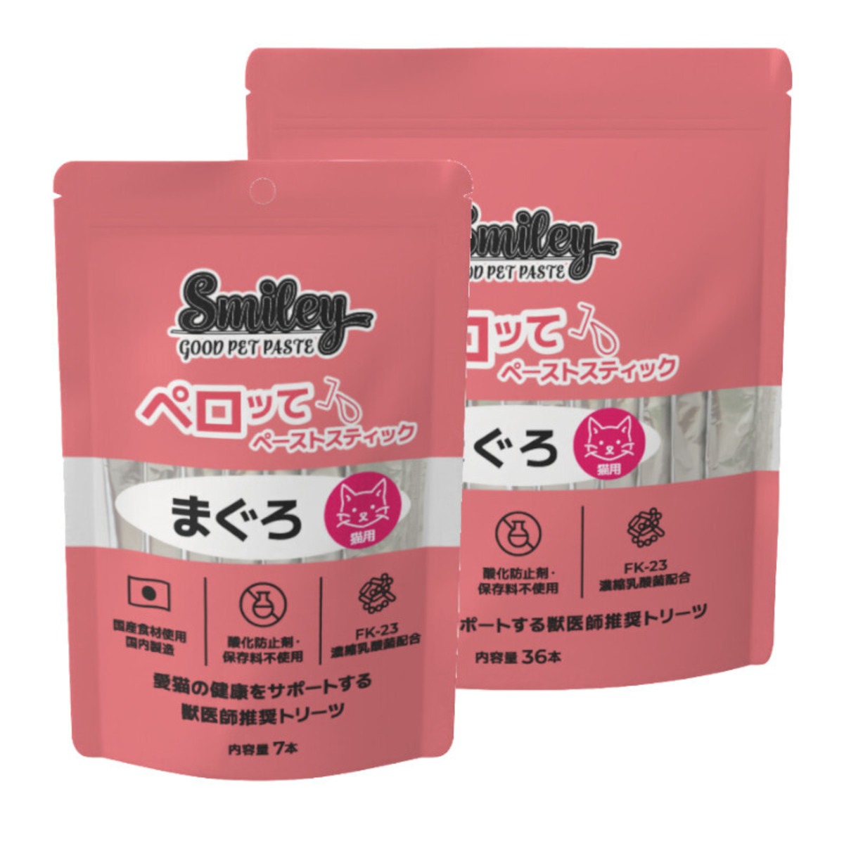 【スマイリー(Smiley)】猫用ペロッて まぐろ 36本入り | ペットサポートNICO