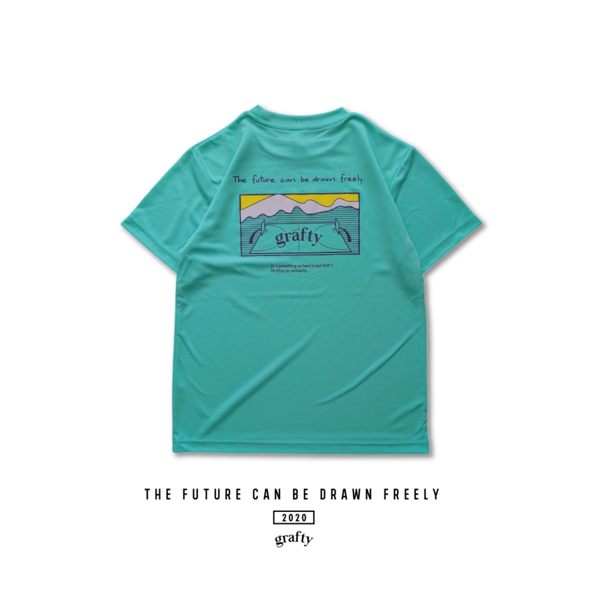 #051 LOGO DRY T-SHIRTS [mint green] | grafty