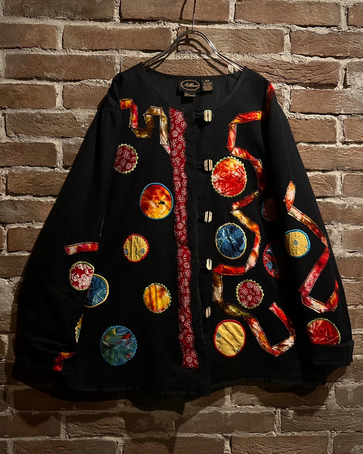【Caka act3】Artistic Patch Vintage Loose No Coller Jacket | Caka(カカ）下北沢古 ...