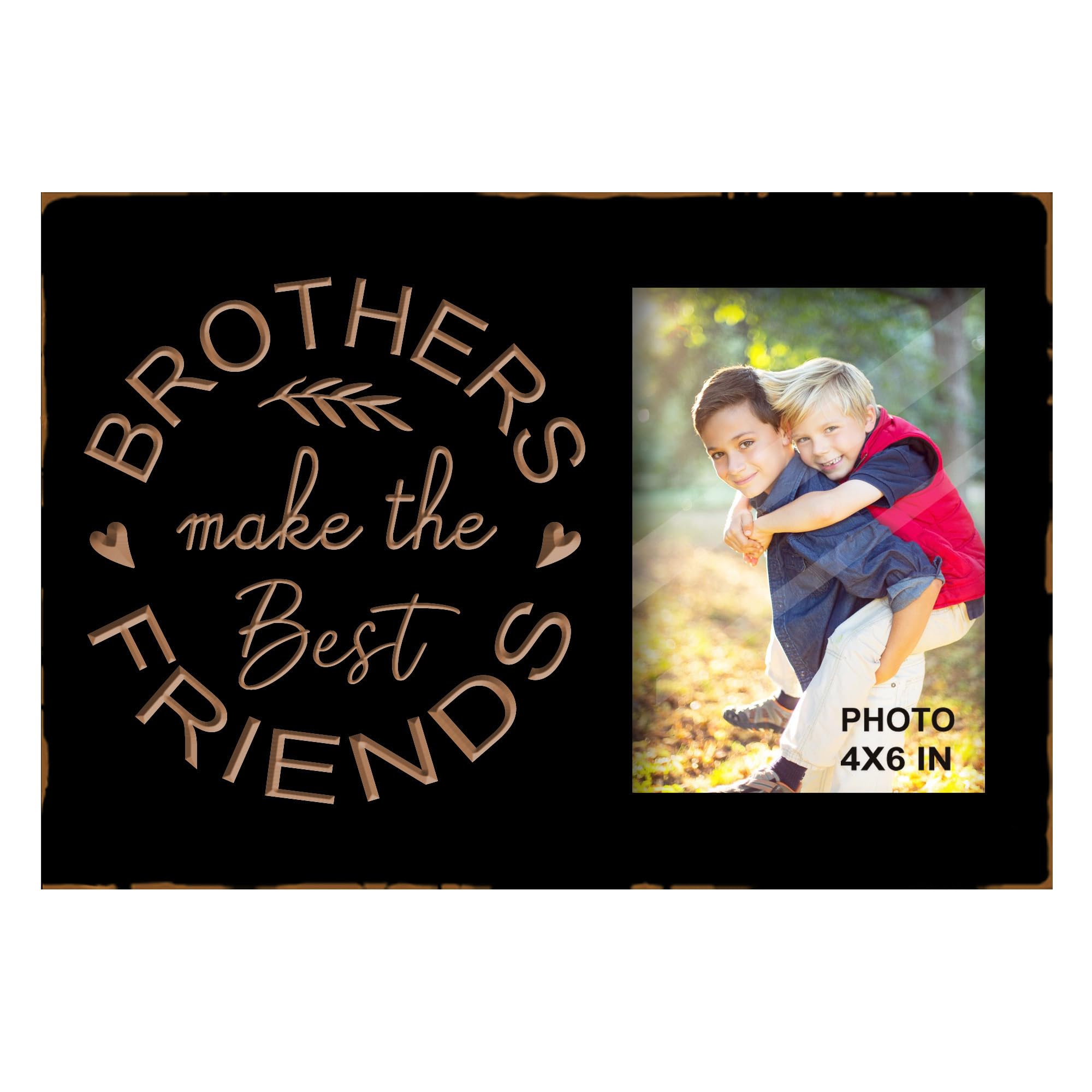 Exquideca Best Brother Friends Gifts from Sister -Engraved Carving ...