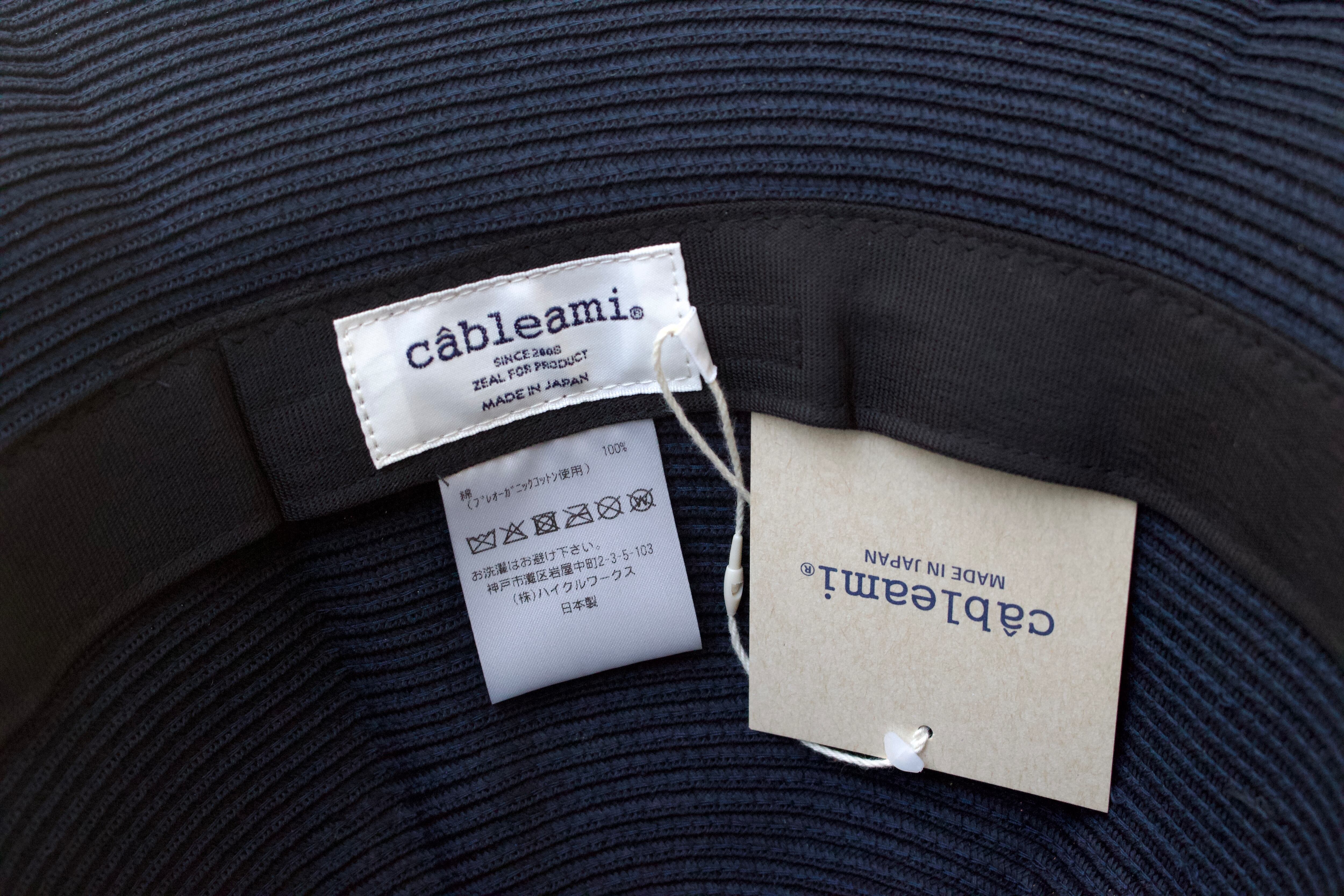 cableami チューリップ OCオーガニックコットン ネイビー | 萬栄堂帽子店