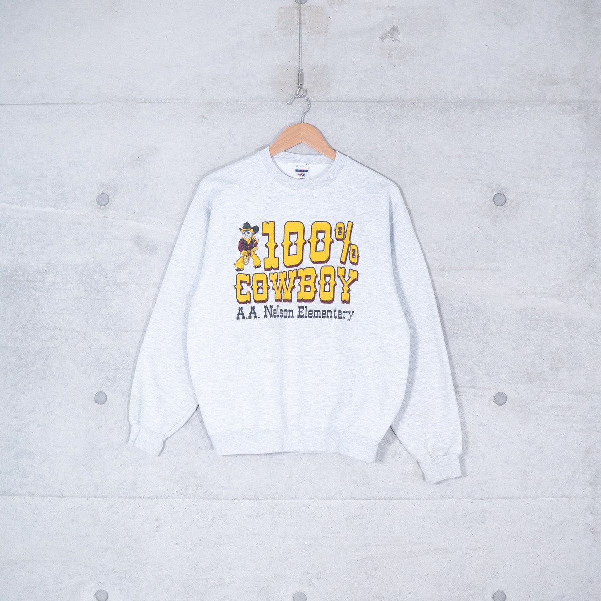 90s-00s A.A. Nelson Elementary / GRAY SWEATSHIRT (used) | Mush online