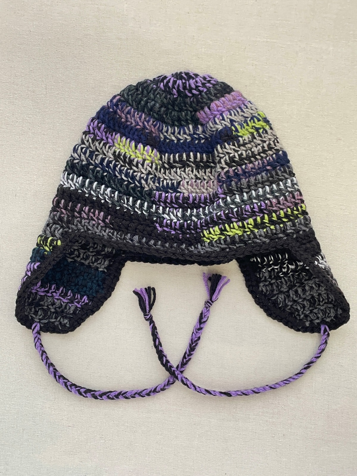 flight knit cap ( purple mix ) | blank.knit