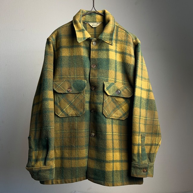 ~70's Woolrich CPO Wool Jacket 60年代 70年代 ウールリッチ CPOジャケット チェック柄 ウールジャケット マッキーノクルーザー【1000A663】【送料 ...